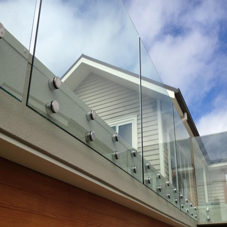 Outdoor Stainless Steel Standoff Frameless Glass Railing Outdoor Stainless Steel Standoff Frameless Glass Railing